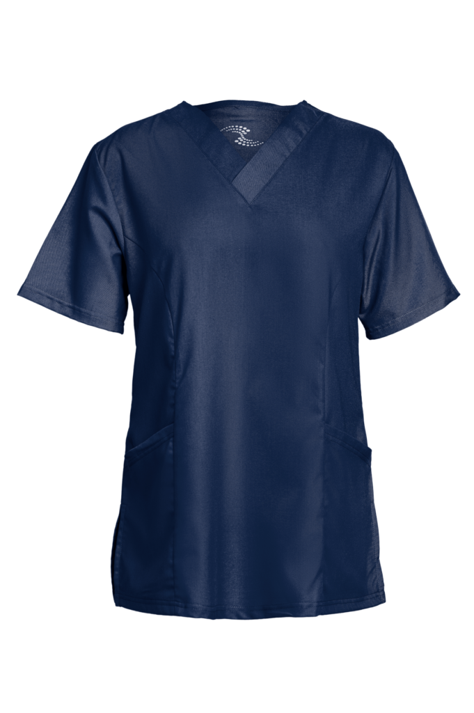 Female V-Neck Scrub Top - Lightweight & Professional